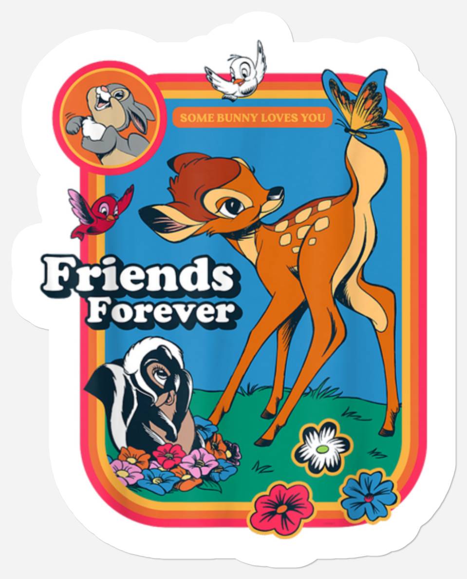 Disney Classic Bambi Friends Forever Stickers | ID 22908420 by Clay ...