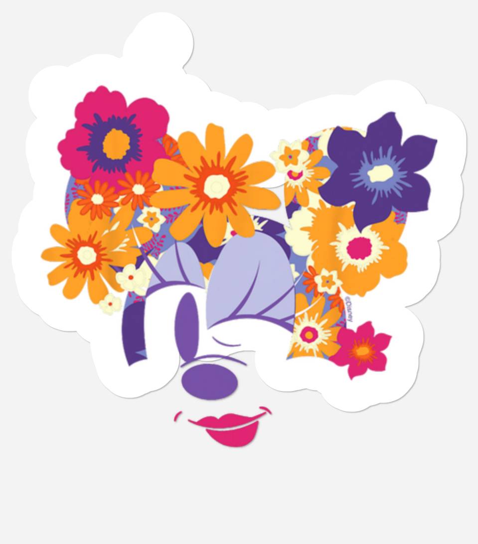 Disney Minnie Mouse Flowers Winking Garden Spring Stickers | ID ...