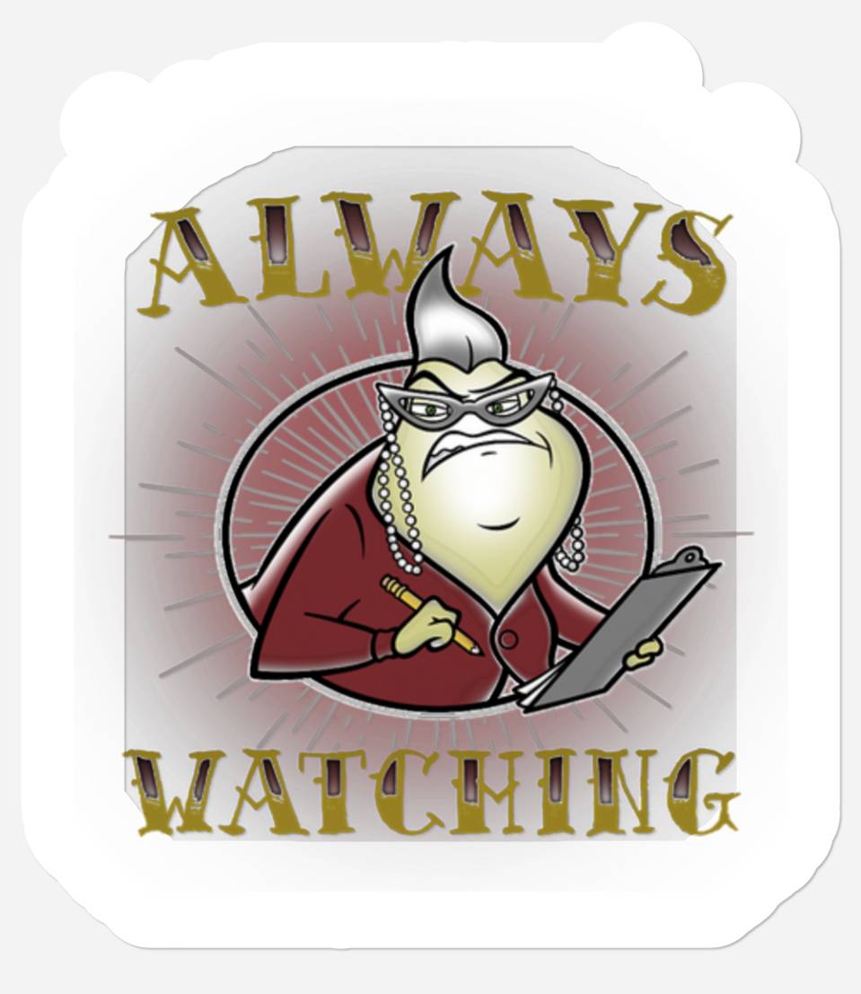 2" x 2" WHITE Disney Pixar Monsters Inc Roz Always Watching Portrait ...