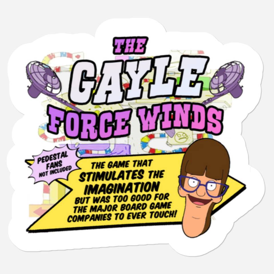 The Gayle Force Winds Board Game parody alternate cover box art ad ...
