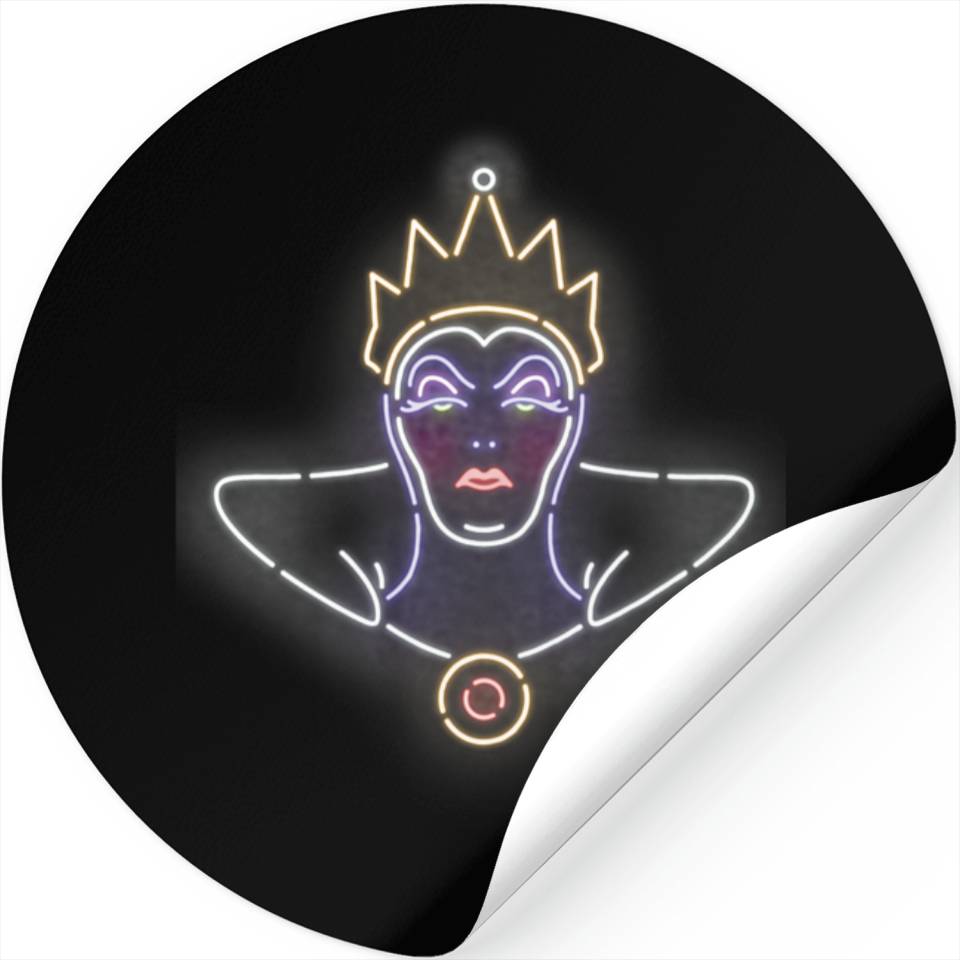 Disneyss Villains Evil Queen Neon Line Art Stickers | ID 21120881 by ...