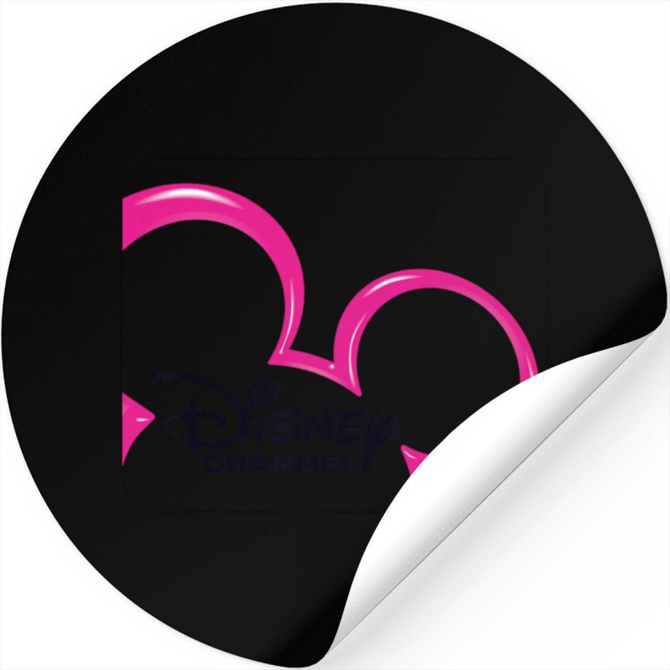 Disney Channel Mickey Mouse Pink Retro 2000s Logo Stickers | ID ...
