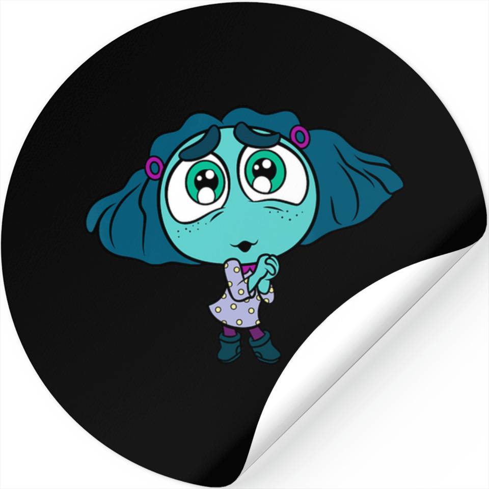 Disney Pixar Inside Out 2 Little Cute Envy Big Eyes Portrait Stickers ...