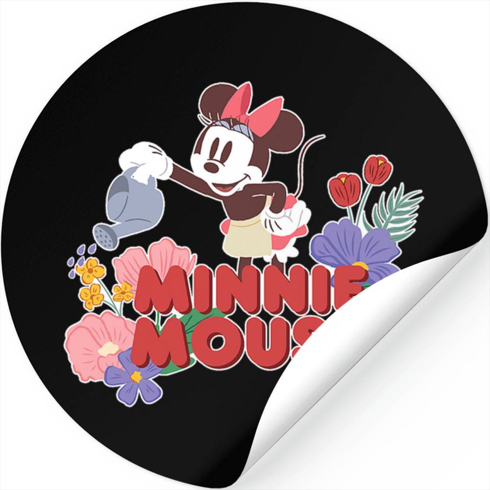Disney Minnie Mouse Watering Flowers Botanical Garden Spring Stickers ...