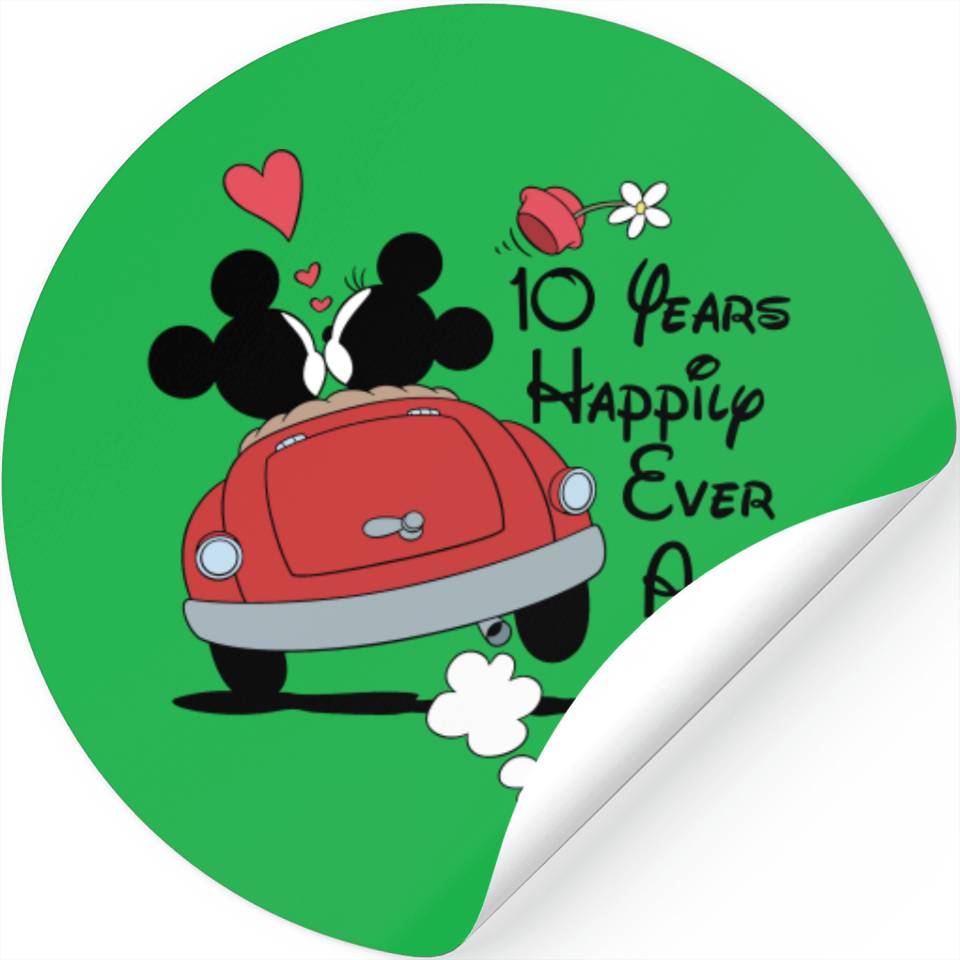 Happily Ever After Disney Couple Stickers, Anniversary Gift ,Valentines ...