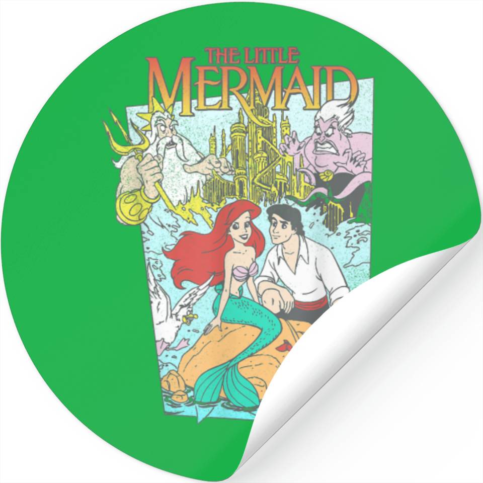 Vintage Disney The Little Mermaid Comfort Colors Stickers | ID 20485878 ...