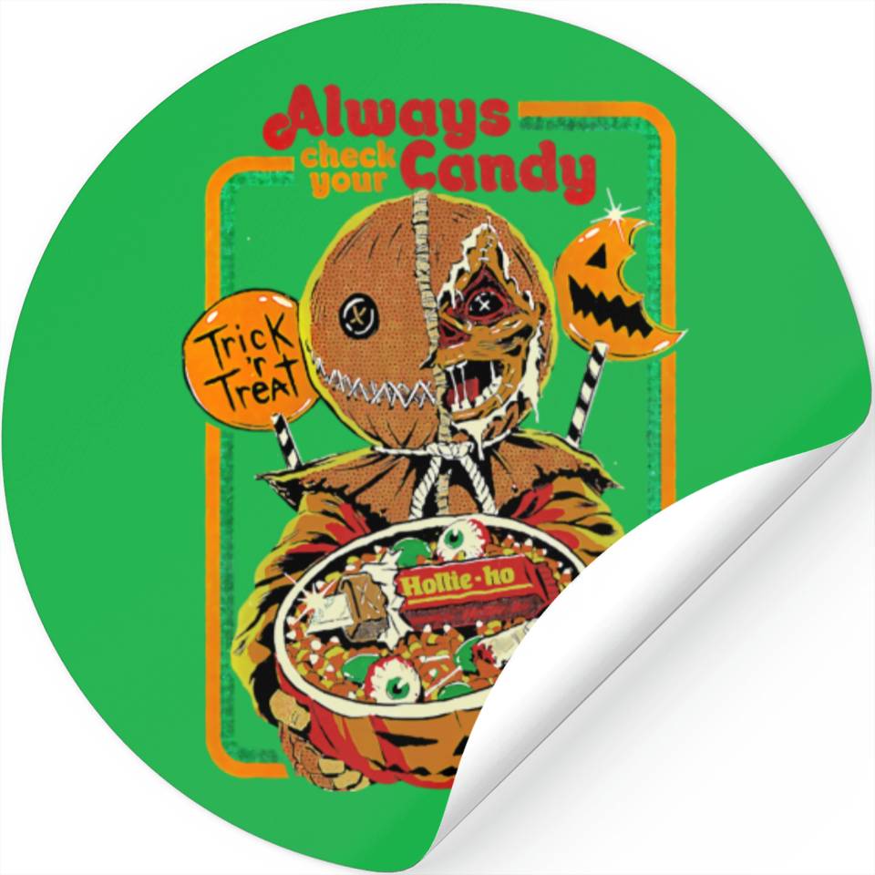 Sam Halloween Trick R Treat Stickers, Disney Always Check Your Candy ...