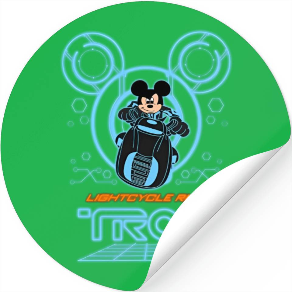 Disney Tron Lightcylce Run Ride Stickers, Mickey Tron Bike Stickers ...