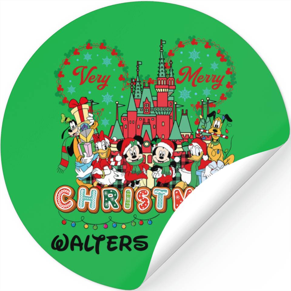 Disney Christmas 2023 Stickers, Disney Christmas Matching Stickers ...