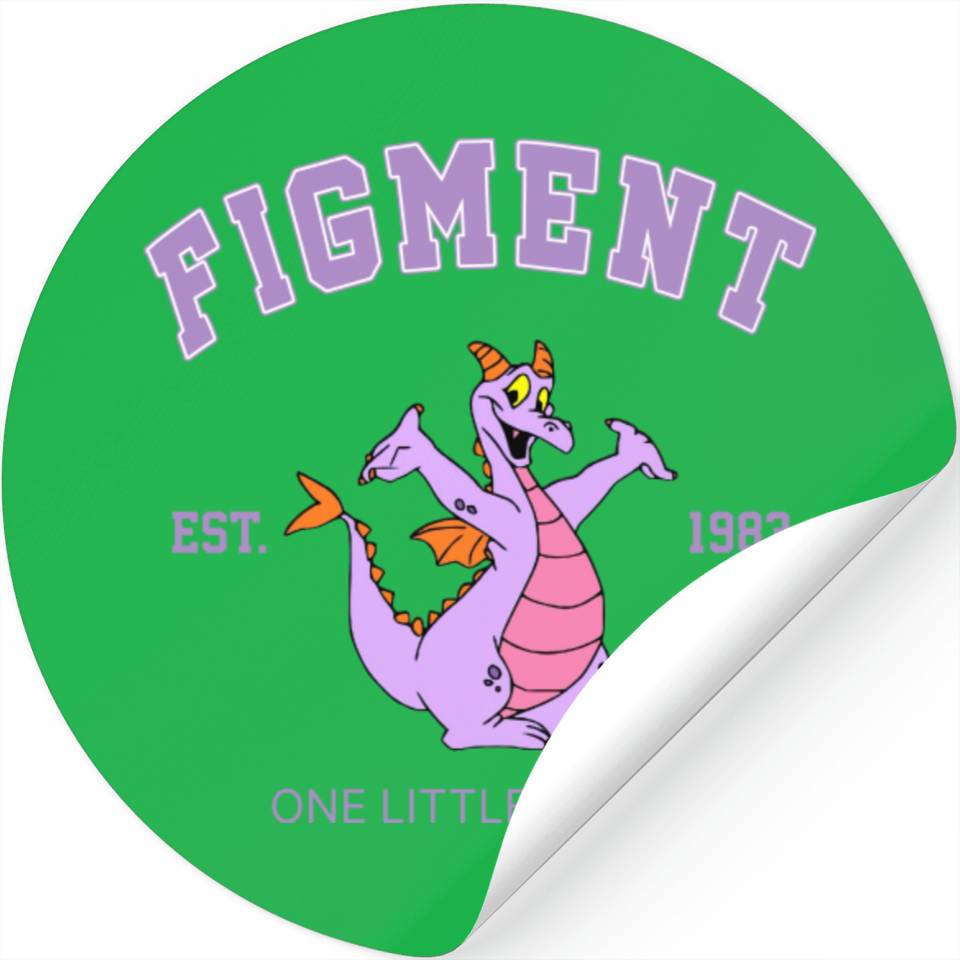 Disney Figment Stickers, Figment Est 1983 Stickers, Figment Stickers ...