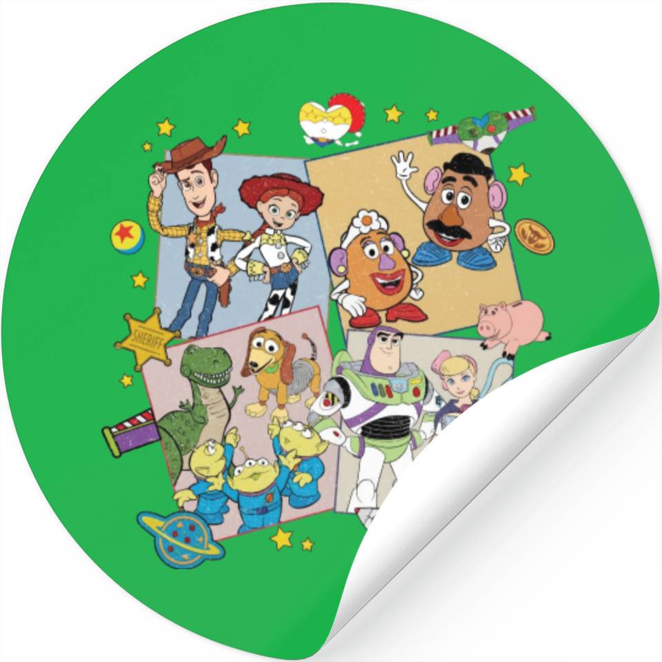 Retro Toy Story Stickers, Disney Family Stickers, Toy Story Friends ...