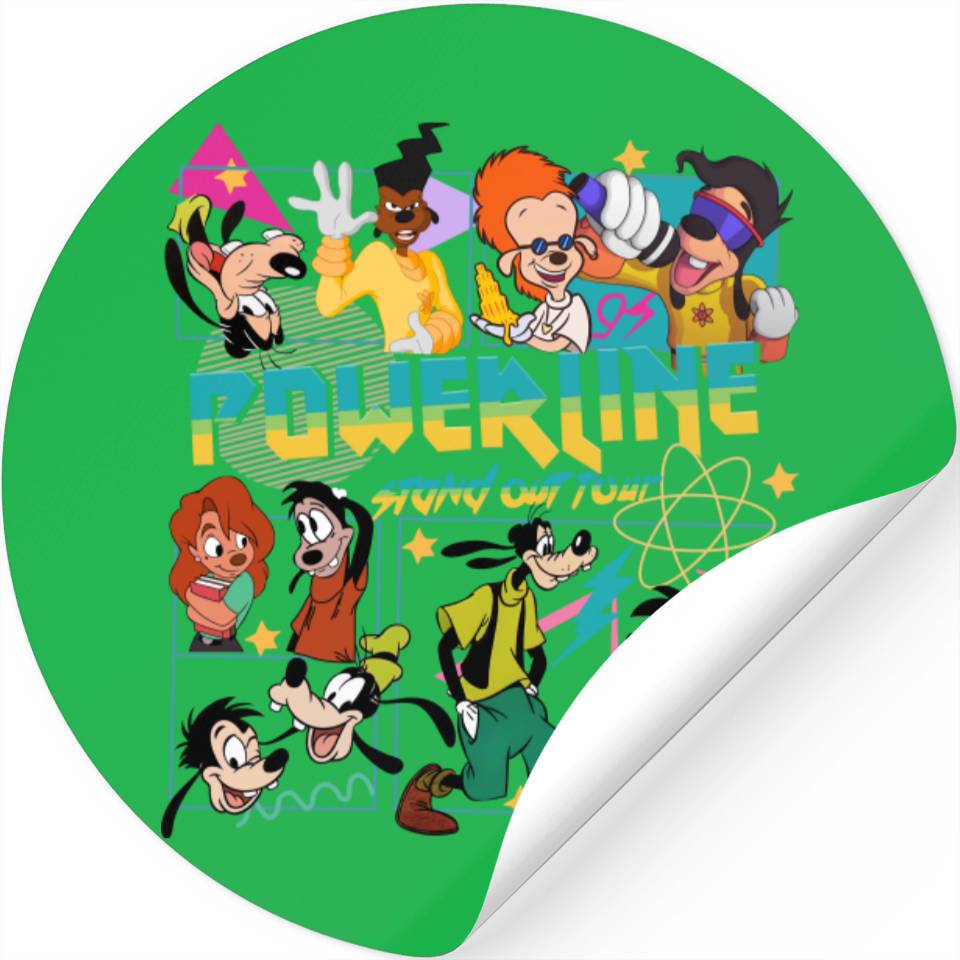 Retro Disney Goofy Movie Powerline Stickers, A Goofy Movie | ID ...