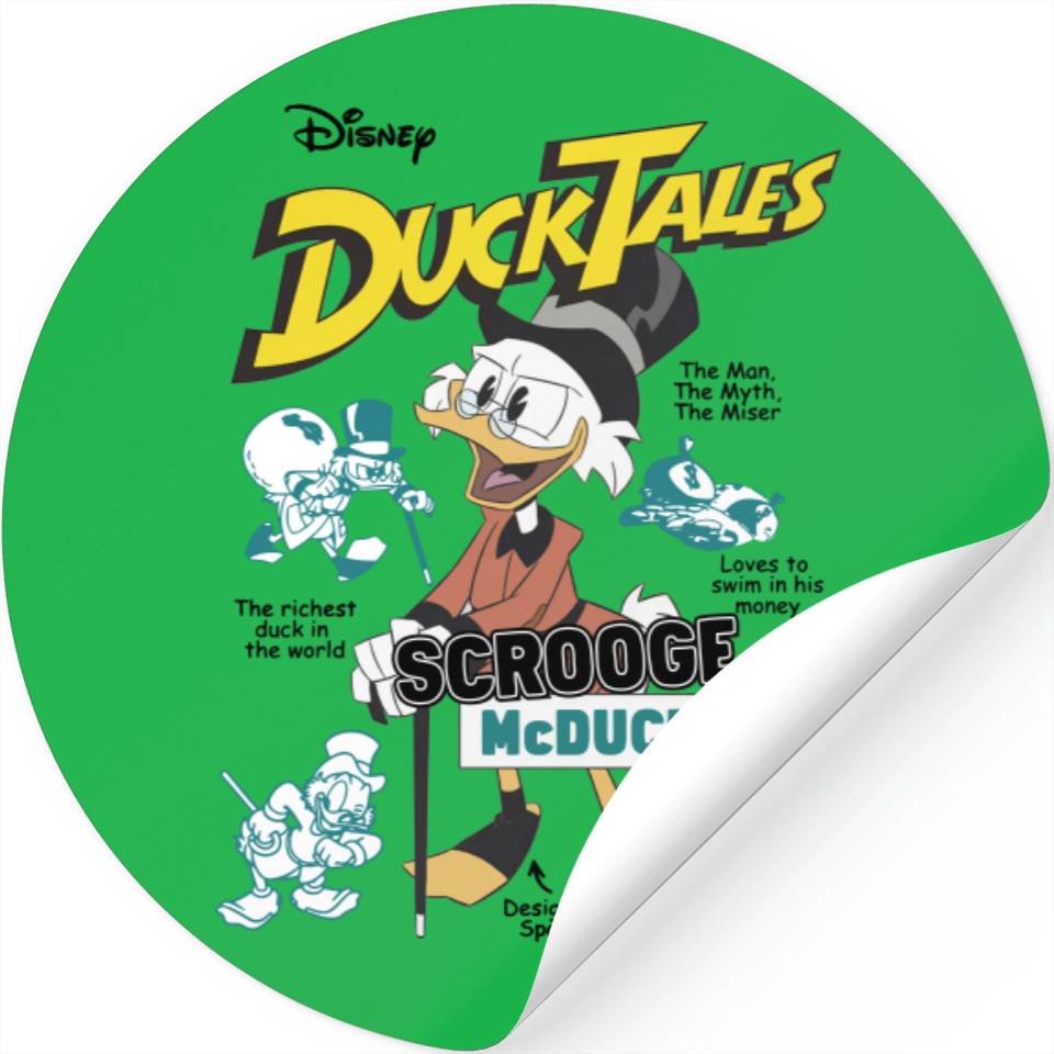 Disney DuckTales Scrooge McDuck Comic Cover Stickers, DuckTales ...