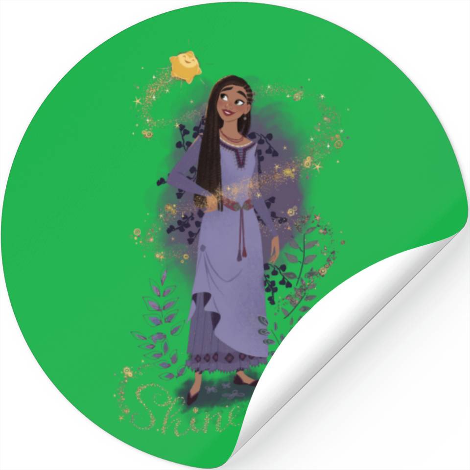 Asha Princess And Star Shine On Stickers, Disney Wish | ID 20739754 by ...