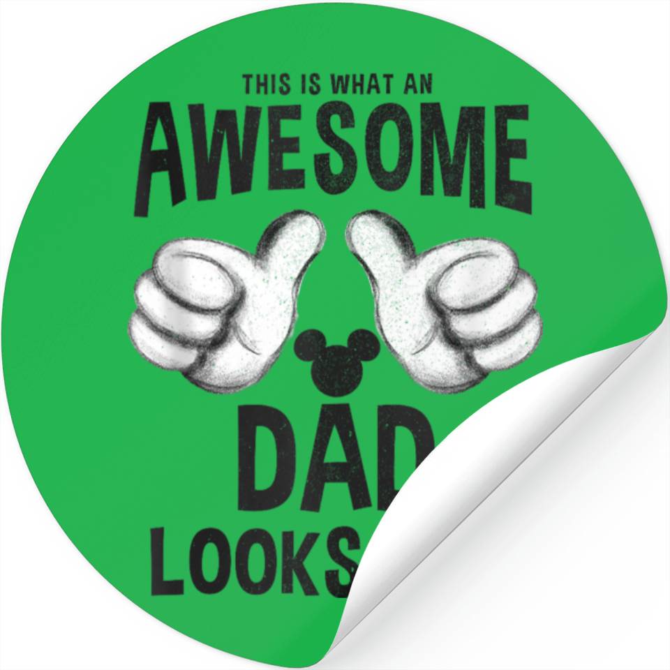 Disneys Mickey And Friends Father's Day An Awesome Dad Stickers | ID ...