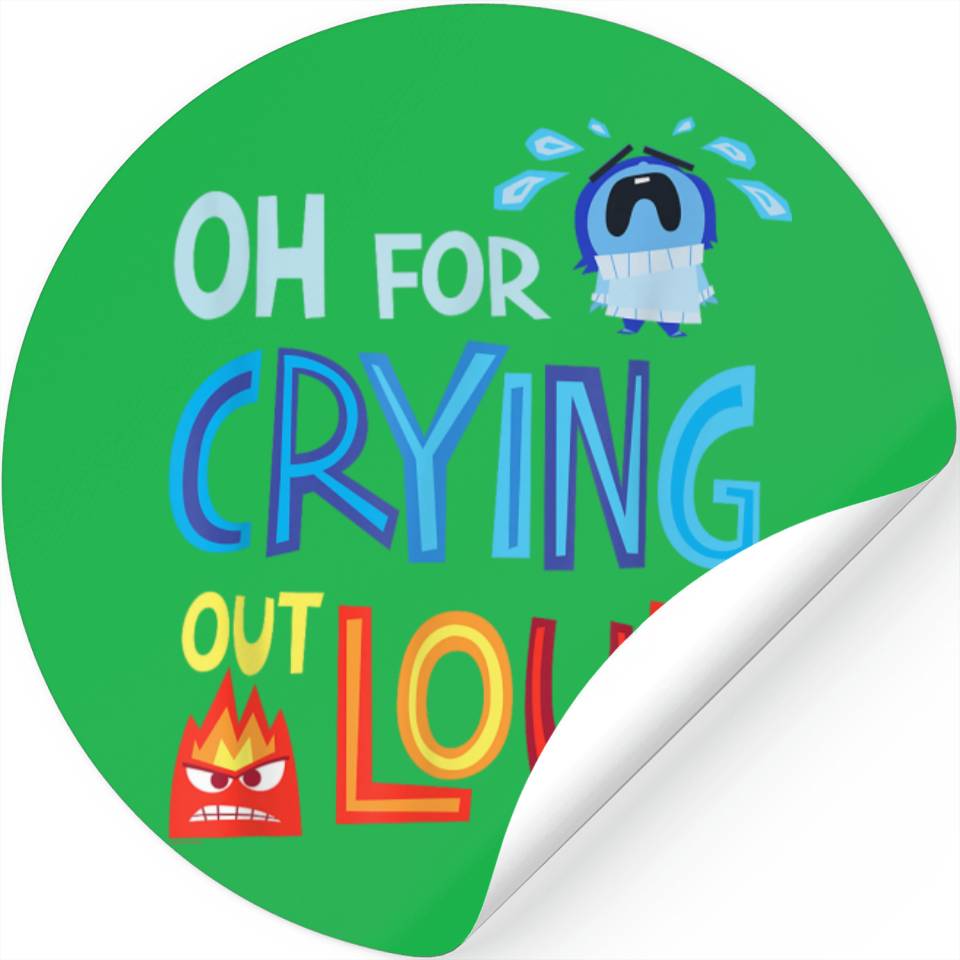 Disney Pixars Inside Out 2 Sadness Anger Crying Out Loud Gifts Stickers ...