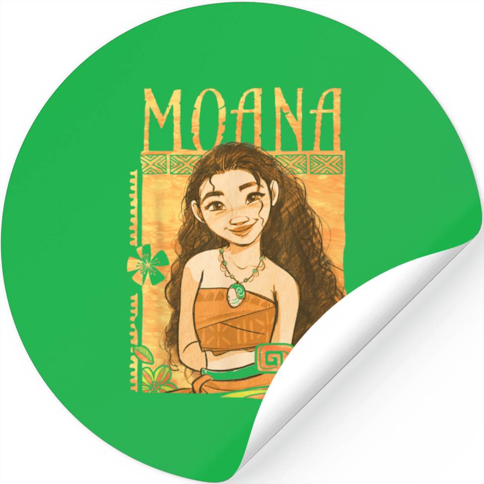 Disney Moana Artistic Tribal Island Smile Framed Stickers | ID 20864964 ...