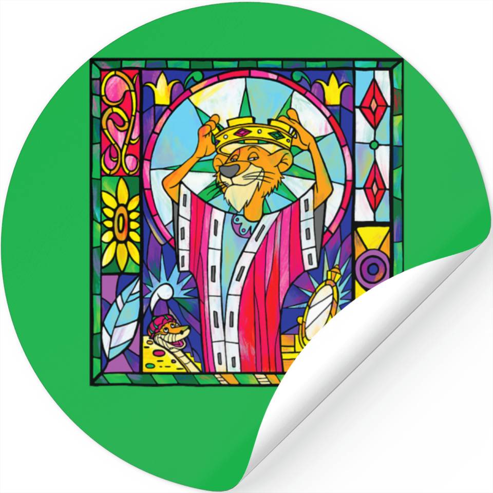 Disney Villains Prince John Robin Hood Stained Glass Window Stickers | ID 20866320 by Arunas ...