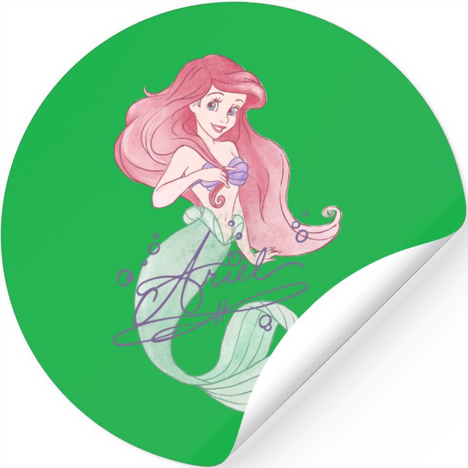 Disney The Little Mermaid Ariel Signed Portrait Stickers | ID 20910193 ...