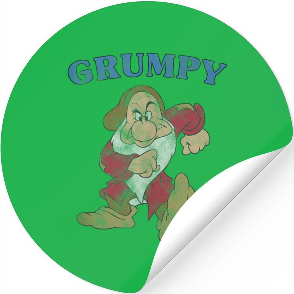 Disney Snow White and the Seven Dwarfs A Grumpy Character Stickers | ID ...