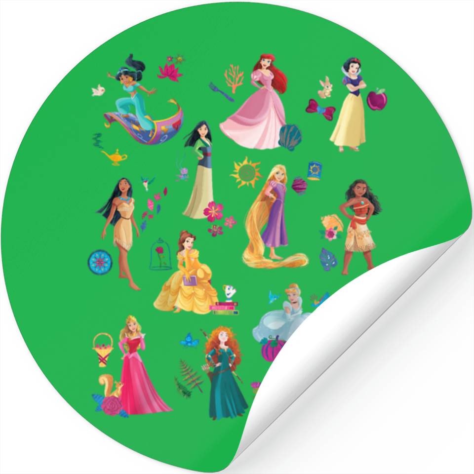 Disneyss Princess Magical Print Stickers | ID 21063264 by Gustavo Faria ...