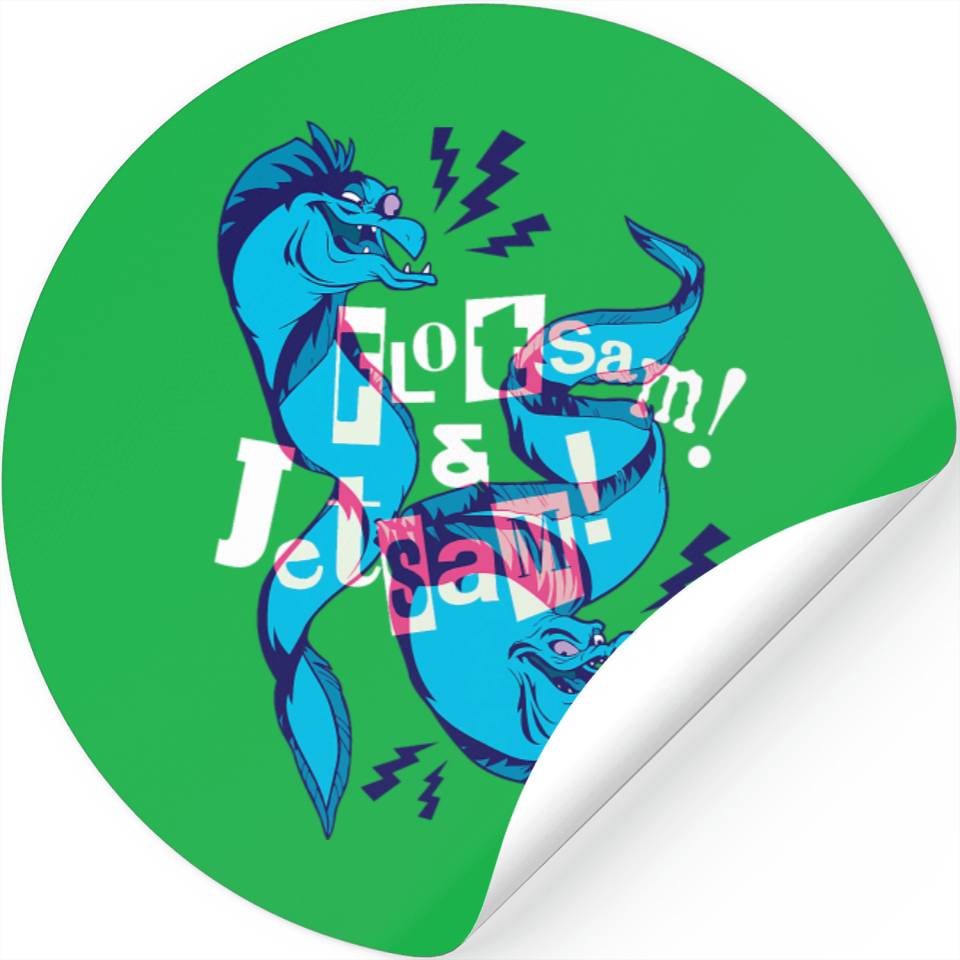 Disney The Little Mermaid Flotsam and Jetsam Eels Stickers | ID ...