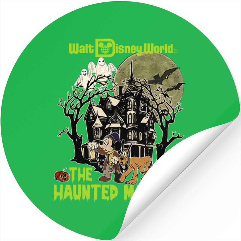 Vintage Disney Haunted Mansion Stickers, The Haunted Mansion Map ...