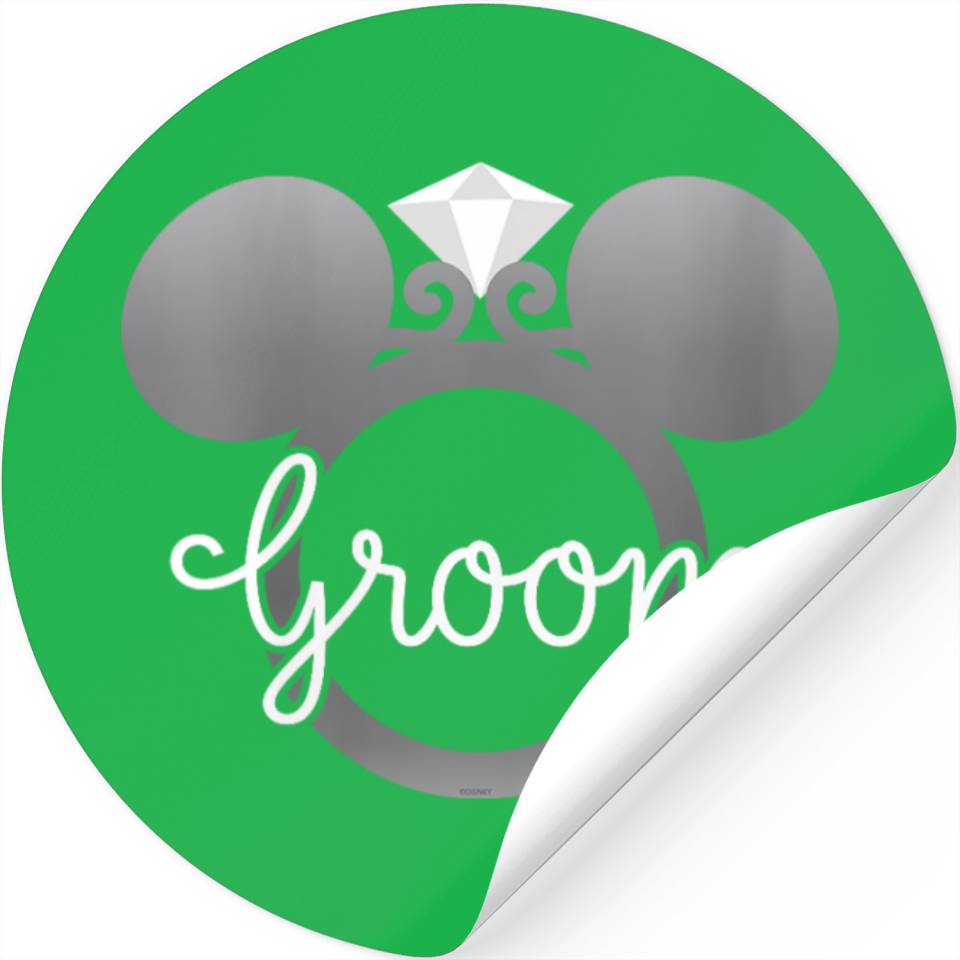 Womens Disney Mickey Mouse Diamond Wedding Engagement Ring Groom ...