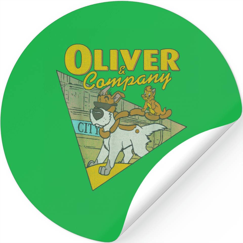Disney Oliver Company Cool Dog and Cat Graphic T Stickers | ID 21237259 ...