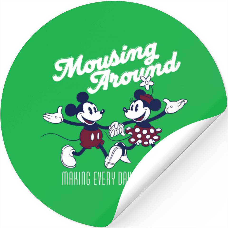 Disney Mickey and Minnie Mousing Around Retro Stickers | ID 21344802 by ...