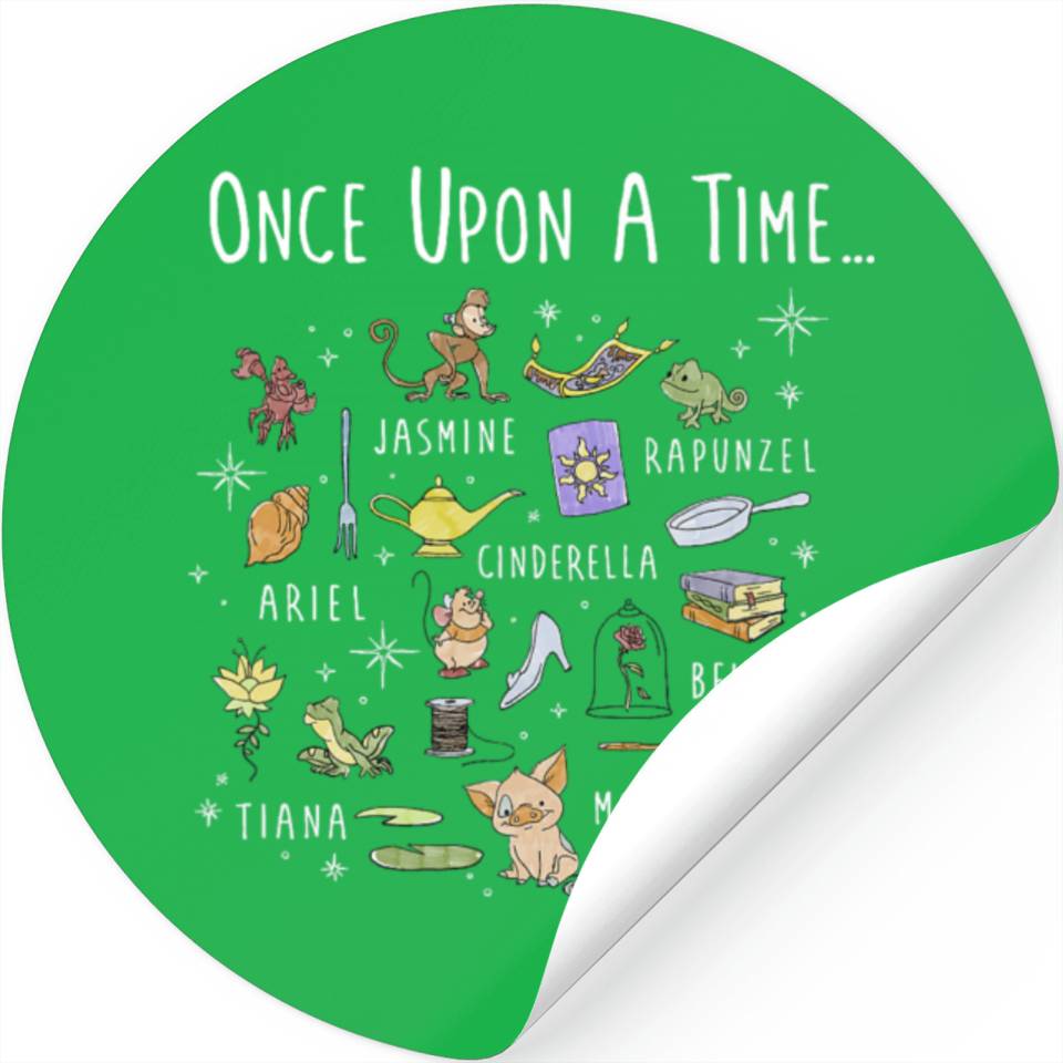 Disney Princess Once Upon A Time Collage Stickers | ID 21332445 by Erik ...