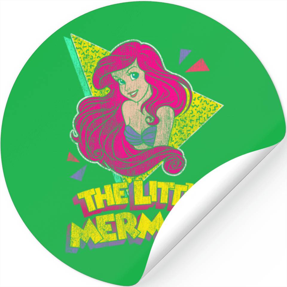 Disney The Little Mermaid Ariel Classic Retro Color Block Stickers | ID ...