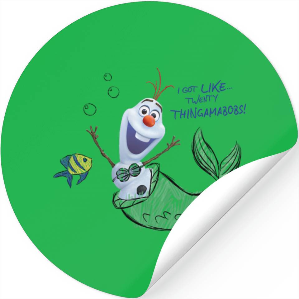 Disney Olaf Presents Ariel Costume Sketch Stickers | ID 21342644 by ...