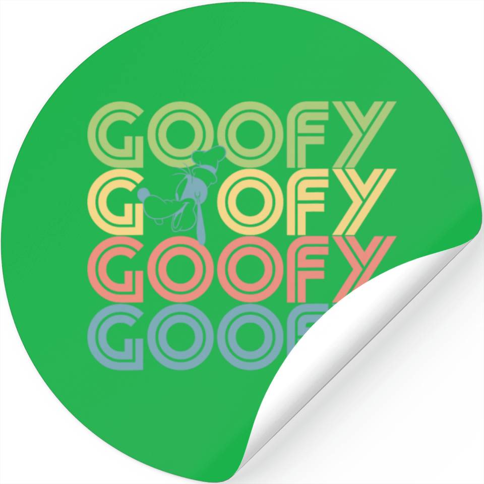 Disney Goofy Retro Name Stack Stickers | ID 21358405 by Patricia Pessoa ...
