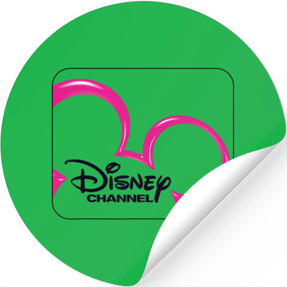 Disney Channel Mickey Mouse Pink Retro 2000s Logo Stickers | ID ...