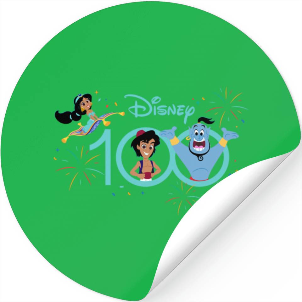 Disney 100 Anniversary Aladdin Jasmine Genie D100 Stickers | ID ...