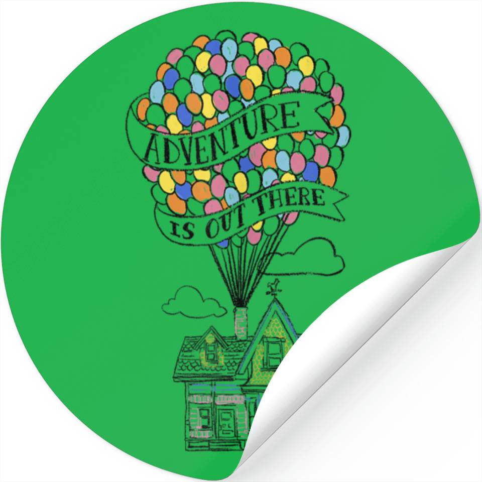 Disneyss Pixars Up Adventure Is Out There Flying House Outline Stickers ...