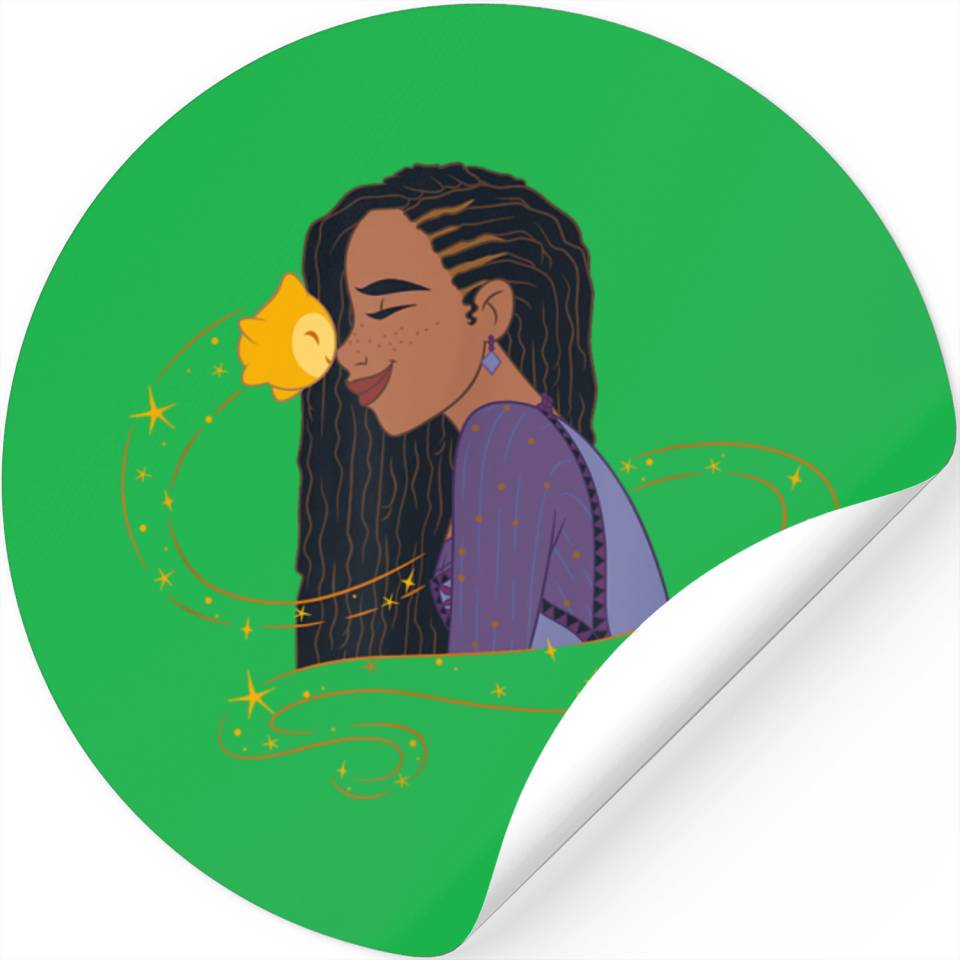 Disney Wish Asha And Star Nose To Nose Cute Stickers | ID 21539964 by ...