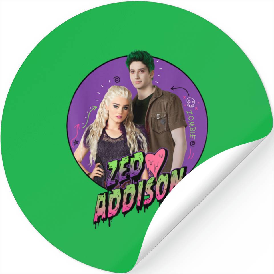 Disney Channel Zombies 2 Zed and Addison Love Stickers | ID 21554596 by ...