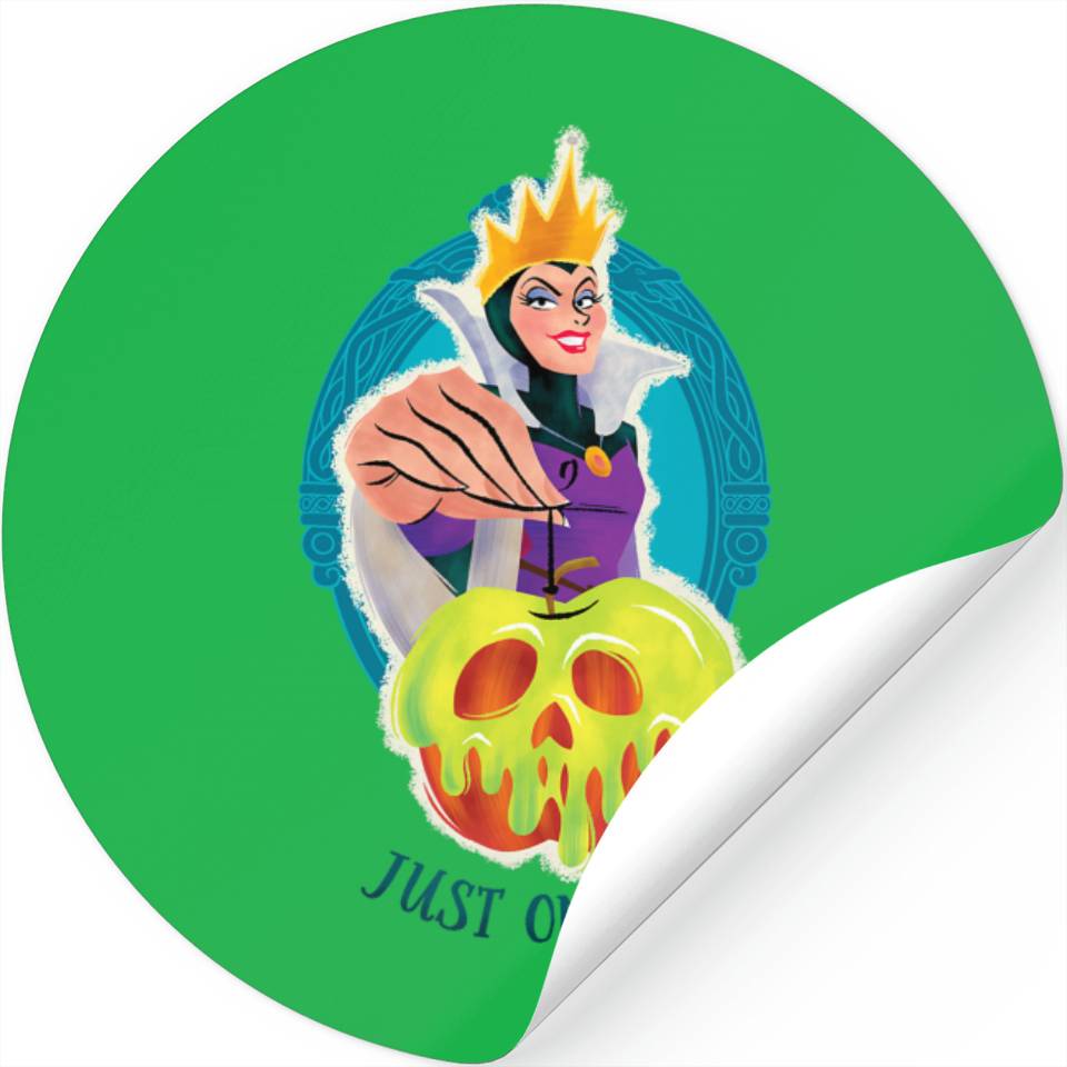 Disney Villains Just One Bite Evil Queen Big Chest Portrait Stickers ...