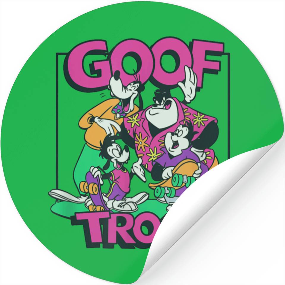Disneyss A Goofy Movie Goof Troop Neon Group shots Portrait Stickers ...