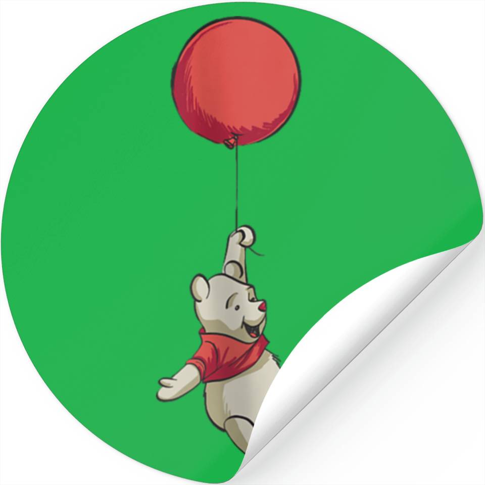 Disneyss Winnie The Pooh Floating Along Portrait Stickers | ID 21615508 ...