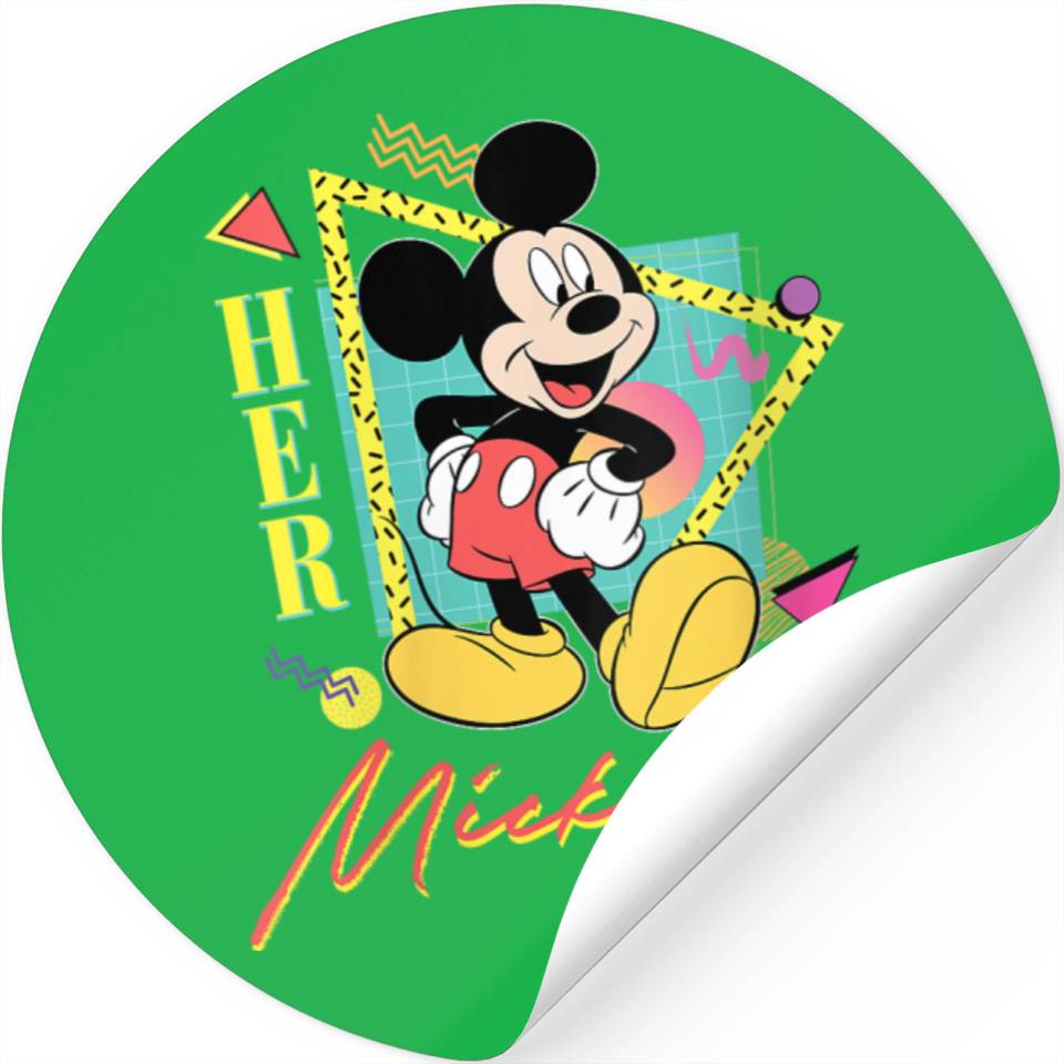 Disney Mickey Mouse Retro 90s Couples Matching Her Mickey Stickers | ID ...