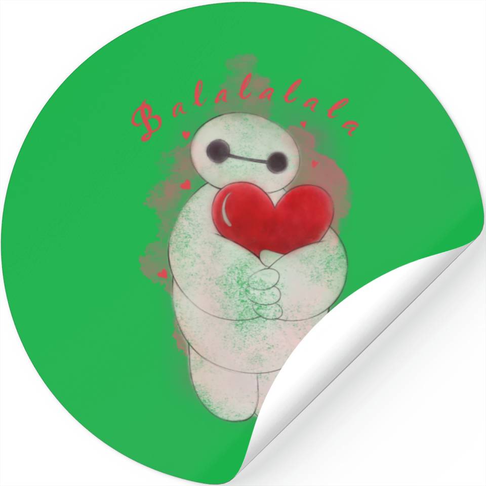 Disney Big Hero 6 Baymax Heart Portrait Graphic Stickers | ID 21722662 ...