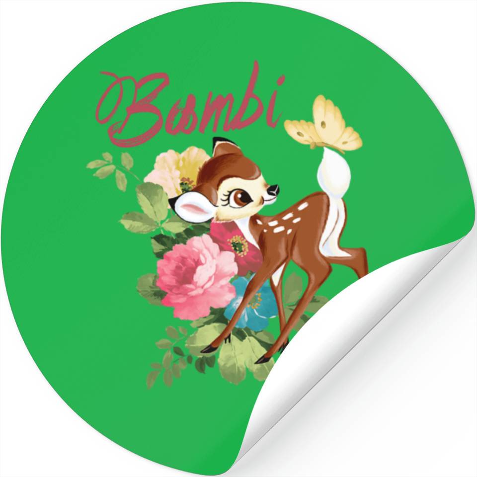 Disney Bambi Cute And Playful Watercolor Retro Portrait Stickers | ID ...