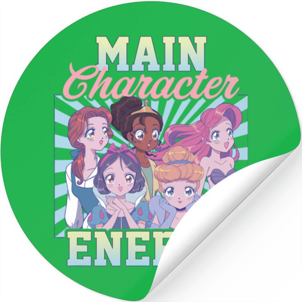 Disney Princess Manga Art Style Main Character Energy Stickers | ID ...