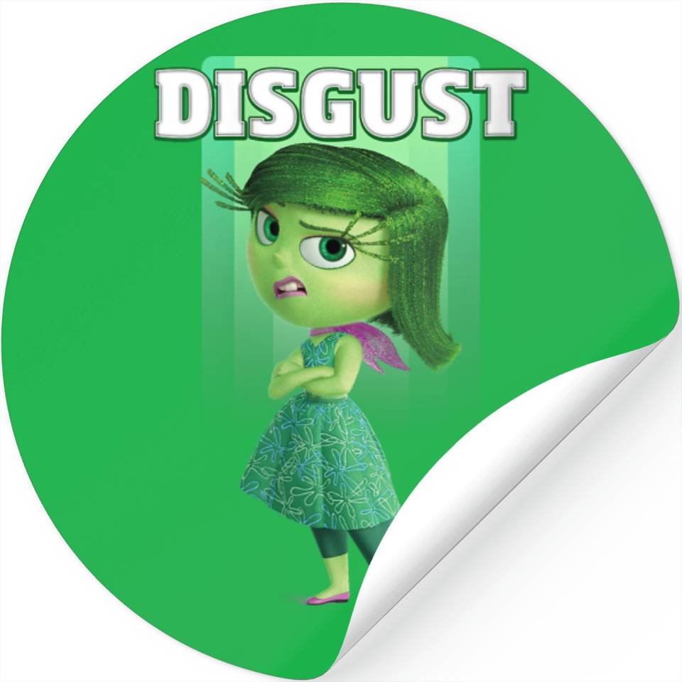 Disney Pixar Inside Out Disgust Green Poster Logo Stickers | ID ...