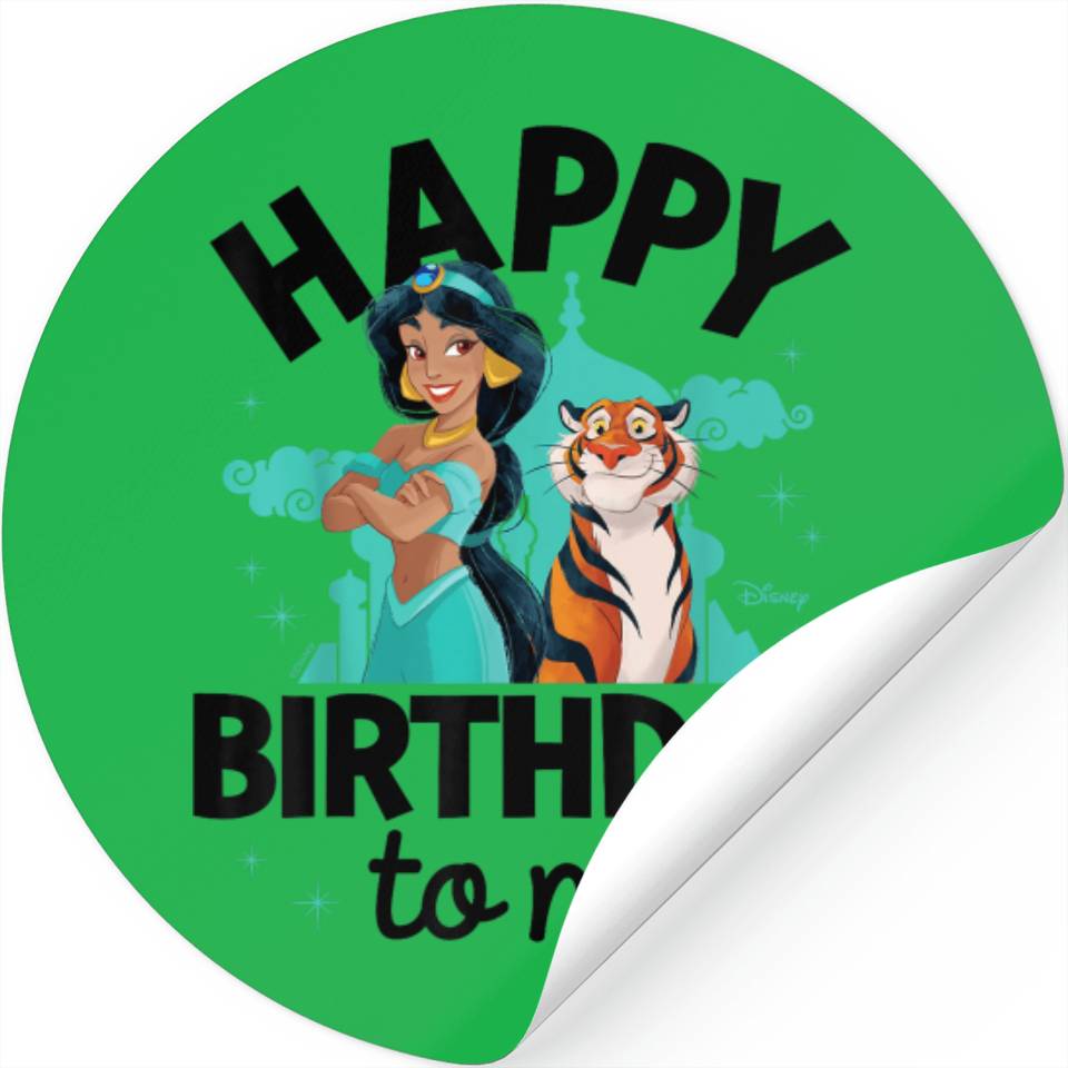 Disney Princess Jasmine Happy Birthday To Me Stickers | ID 21833930 by ...