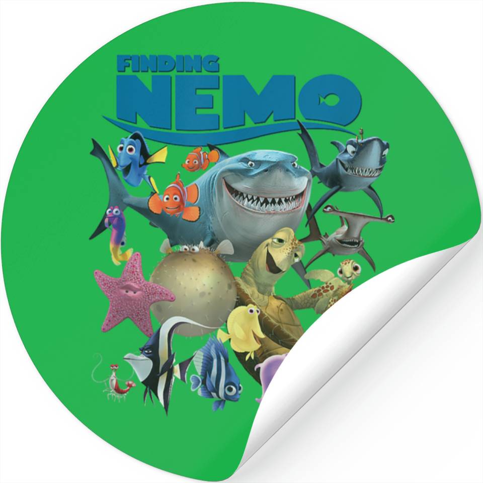 Disney Pixar Finding Nemo Iconic Characters Group Shot Logo Stickers ...