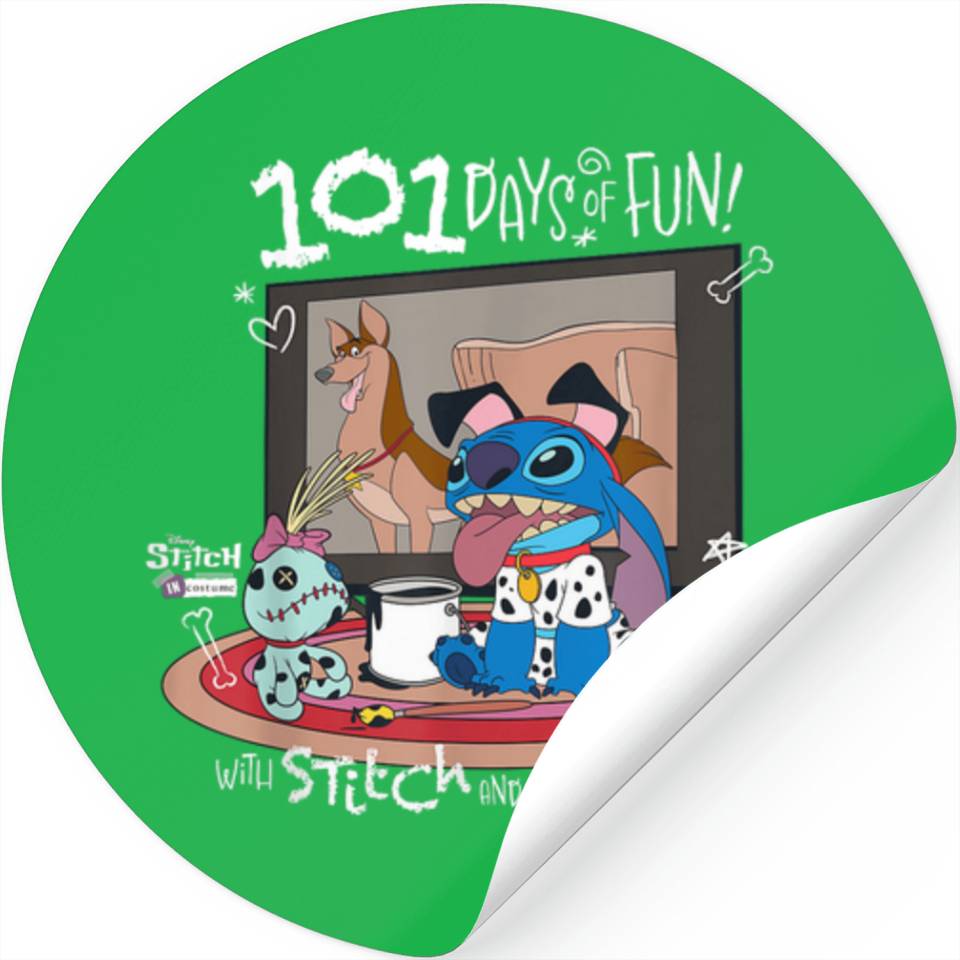 Disney 100 Stitch in Costume 101 Dalmatians Fun Stickers | ID 21909256 ...